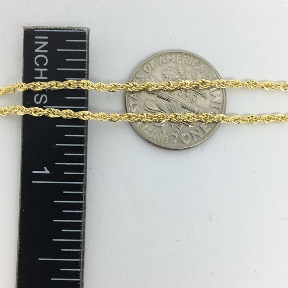 Jewelry | 14k Yellow Gold Rope Chain 15mm 18 Inches | Poshmark
